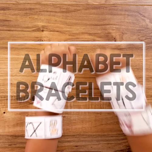 Alphabet Tracing - Alphabet Bracelets - Alphabet Activities by Simply ...