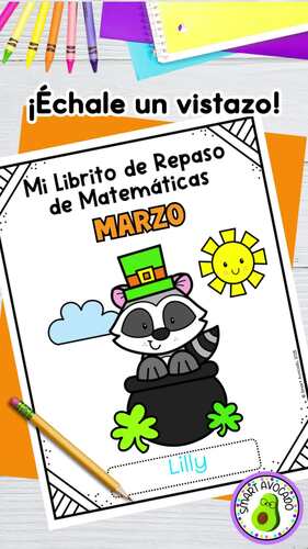 Marzo, Repaso de Matemáticas Espiral K-1 | 1st grade math spiral review