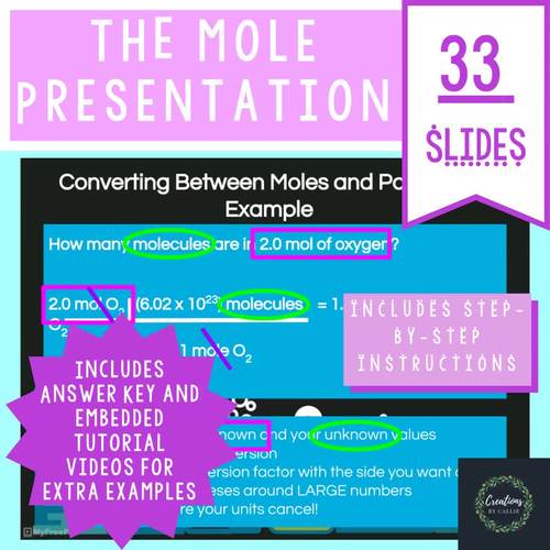 Mole - Editable PowerPoint - Step-by-Step Examples - Distance Learning