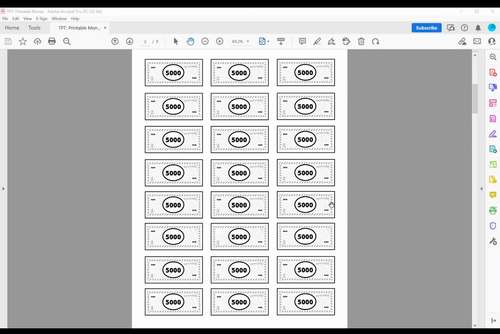 Printable Cash | Home or Classroom Currency | Money for Activities and ...