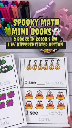Spooky Math Mini Books {Halloween Theme Counting to 10 & Comparing Numbers}