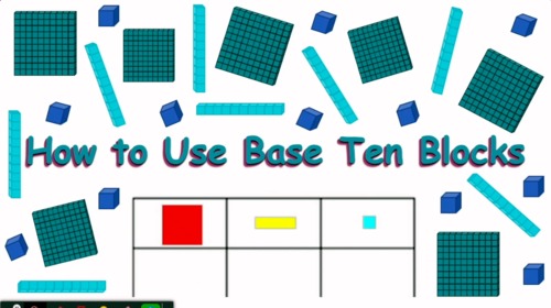 Base 10 Blocks Tutorial and Practice Video by Nogle's Nuggets | TPT