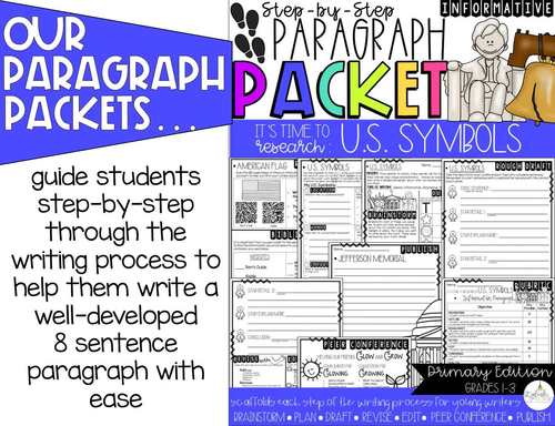 It's Time to Research U.S. Symbols | Paragraph Packet | Informational ...