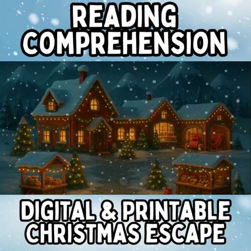 Christmas Winter Reading Comprehension Escape | Digital & Print Versions