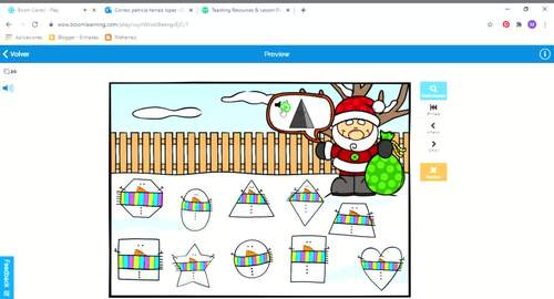 BOOM CARDS CHRISTMAS: Shapes identification by Ms Herraiz | TPT