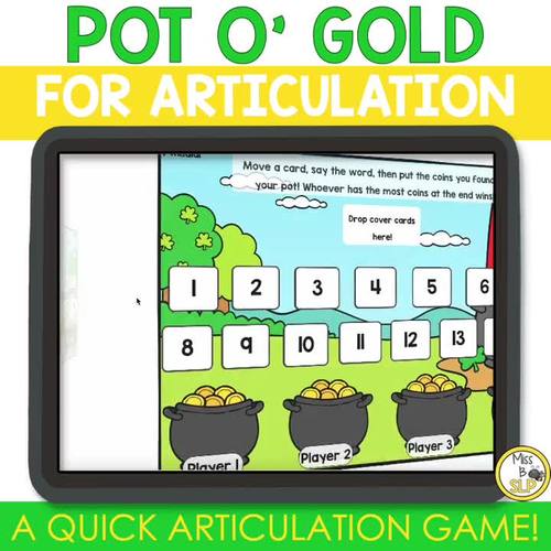 Speedy Speech Quick Articulation Game - St. Patrick's Day - Digital ...