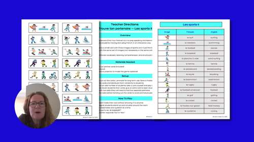 French Sports II Trouve ton partenaire | Fun French Warm-Up by French ...
