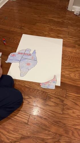 Australia & Oceania Map Collaborative Poster Social Studies Display