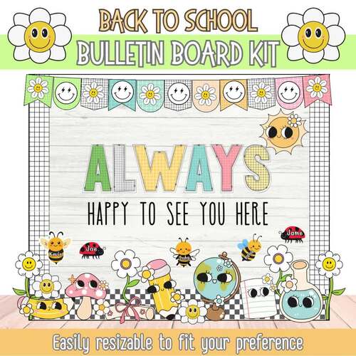 Back to School Bulletin Board Kit |Welcome Door Decor | Classroom Display
