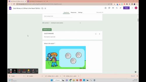 2 Quizzes: CND Money up to 200¢ & $200 Google Forms™ by GroovyGarden