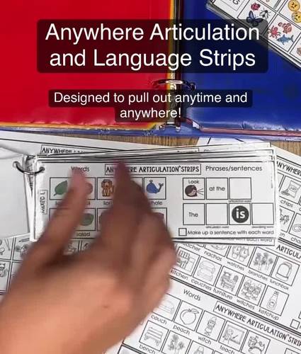 Anywhere Speech and Language Strips for On the Go Speech Therapy