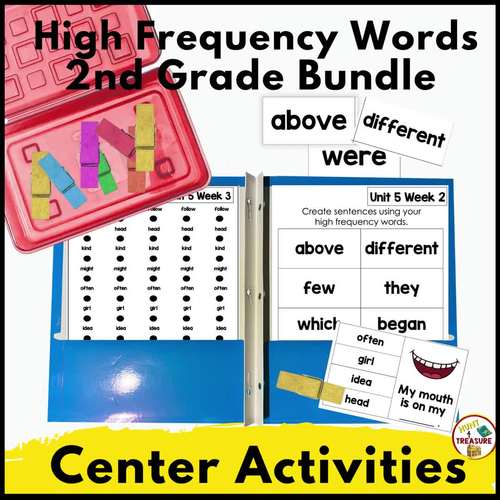 Benchmark Advance High Frequency Words Activities Bundle | 2nd Grade
