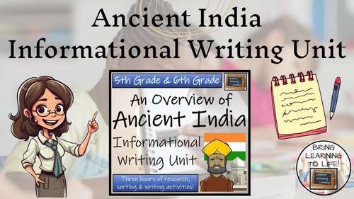 Ancient India Informational Writing Unit | 3rd-4th Grade | TPT
