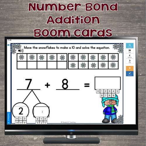 Number Bond Addition|Boom Cards by Simply B Teaching | TPT