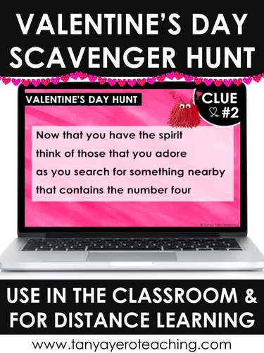 Valentine's Day Activities Scavenger Hunt Fun Game FUN GAME | TPT