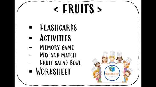 Fruit Memory Game Activities | Match Identical and Non-Identical Picture