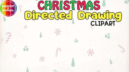 Christmas Directed Drawing Clipart | Step By Step Christmas Clipart
