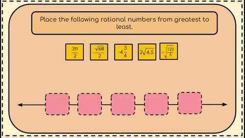Compare and Order Rational Numbers Digital Activity by TheMathia