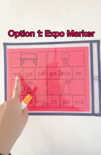 Sílabas con "E" Task Cards – Spanish Syllable Recognition for Literacy ...