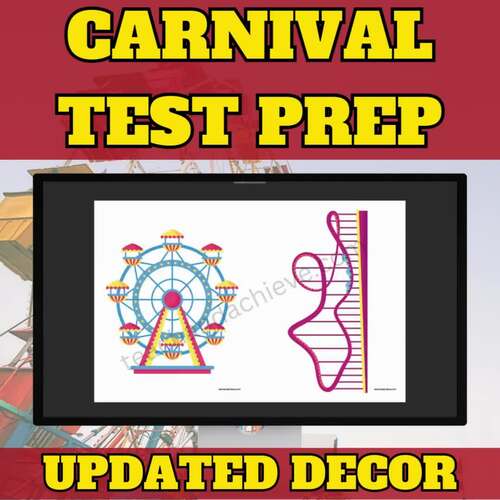 Carnival ELAR Skill Review - Test Prep Room Transformation - Editable