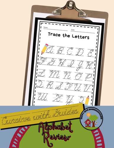 October Copywork Handwriting Practice CURSIVE by Happy Hive Homeschooling
