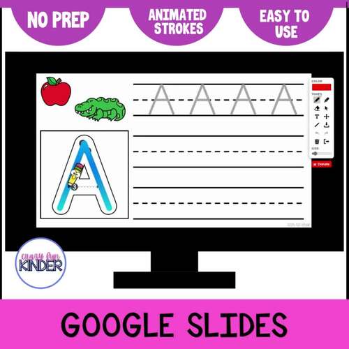 Handwriting Teaching Slides for Capital Letters and Printables | TPT
