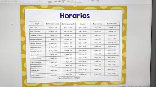 Solar Eclipse - Spanish (Eclipse Solar) by Bravo | TPT