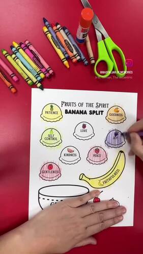 Bible Lesson on the Fruits of the Spirit, Bible Crafts, VBS Activity ...