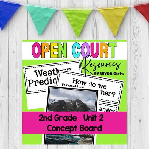 Open Court Reading 2nd Grade Unit 2 Concept Board Resources by Glyph Girls