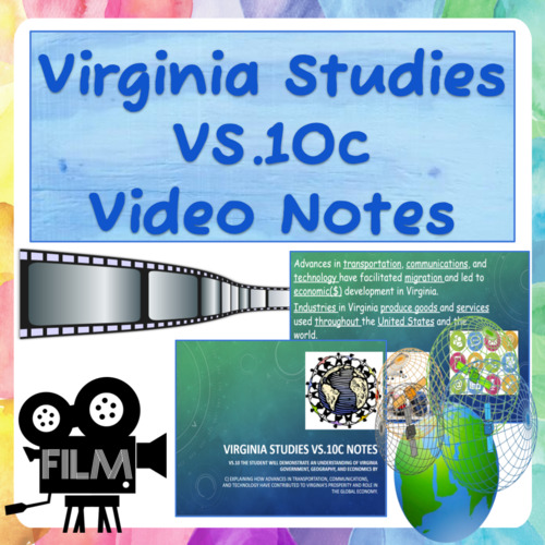 Virginia Studies VS.10c Notes Recording by Land of Learning by Laura