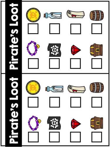 Pirate's Loot Treasure Hunt Sensory Bin Designed for Preschool and Kinder