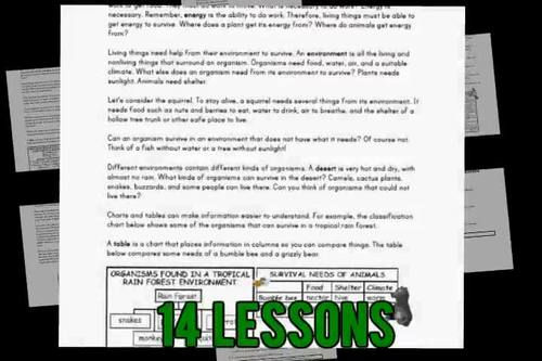 Life Science Reading Comprehension Passages and Questions Bundle Grade ...