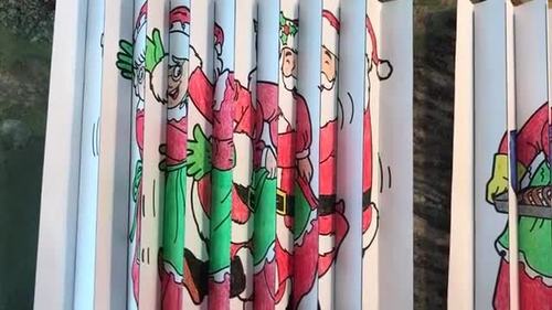 Santa Claus Activities and Crafts: Three Color-by-Number Agamographs