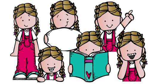 Girl 01 clip art kidlette clip art kid clip art Mini by Melonheadz Clipart