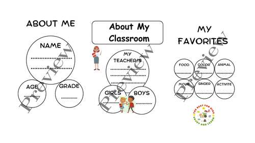 All About Me Circle|Back to School Coloring Activities |Get to know me ...