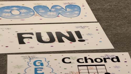 Winter Ukulele Bulletin Board for the General Music Classroom | TPT