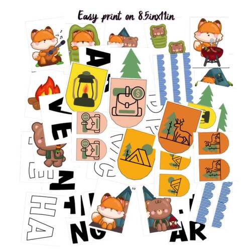 Learning is an ADVENTURE Camping Adventure Bulletin Board Kit, Back to ...