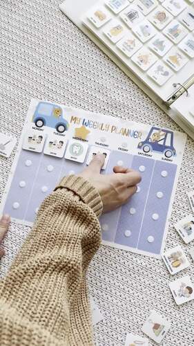 Editable Weekly Toddler Schedule, Visual Daily Calendar for Kids ...