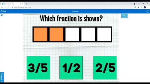 Fractions with Number Lines and Models Boom Cards Bundle | TpT
