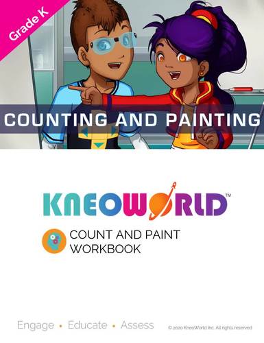 Count and Paint Workbook | Kindergarten | Printable & Digital by KneoWorld