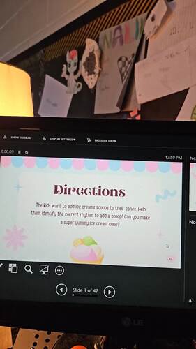 Sweet Treats Summer Rhythm Interactive Elementary Music Activity