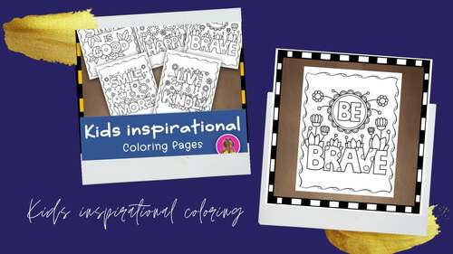 20-page inspirational coloring pages for kids: promote creativity and ...