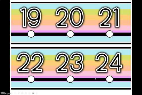 Pastel Party Number Line to 120 by Julia's Colorful Classroom | TPT
