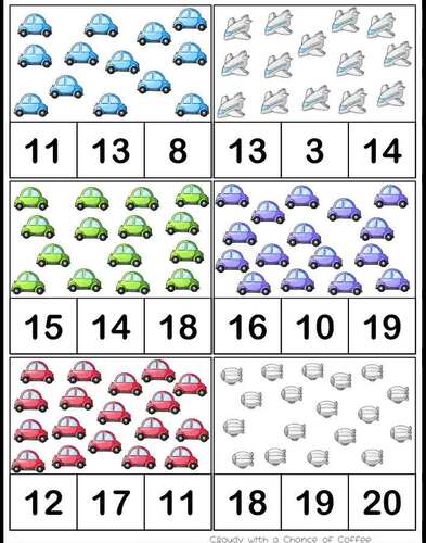 Transportation | Cars Math & ELA Thematic Unit | Preschool ...