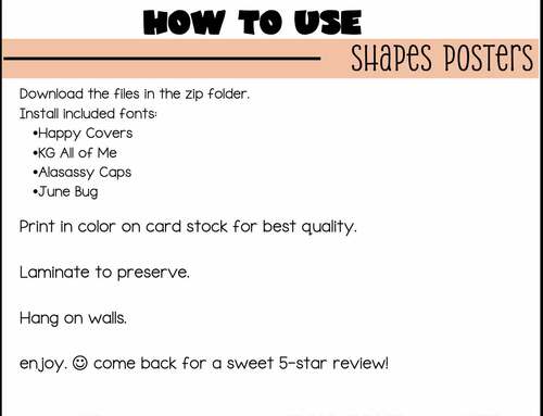 Beach Vacation Classroom Theme | Basic Shape Posters | Back to School Decor