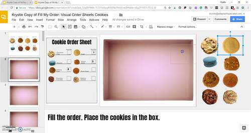 Vocational Skills: Fill The Order Cookie Edition by AdaptEd 4 Special Ed