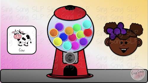 Gumball Pop! EDITABLE Digital Powerpoint Game! - Speech Therapy | TPT