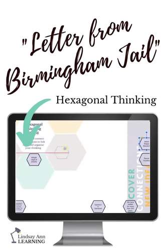 Letter from Birmingham Jail Hexagonal Thinking Activity | TPT