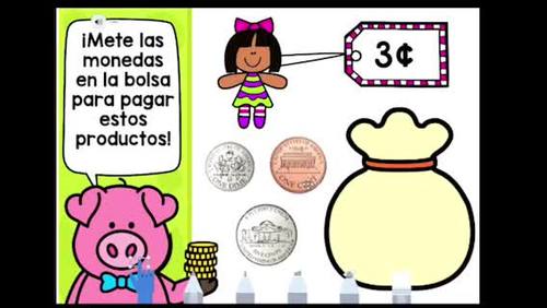 Las monedas y dinero | Coins Digital Activities in Spanish by Ms Herraiz