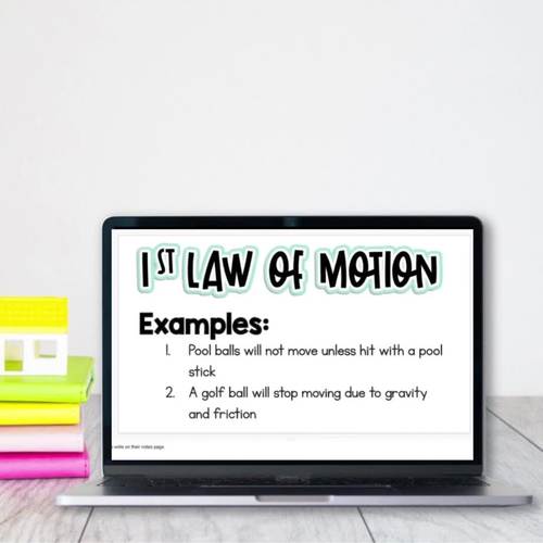 Newton's Laws Notes and Slides by BH Science | TPT